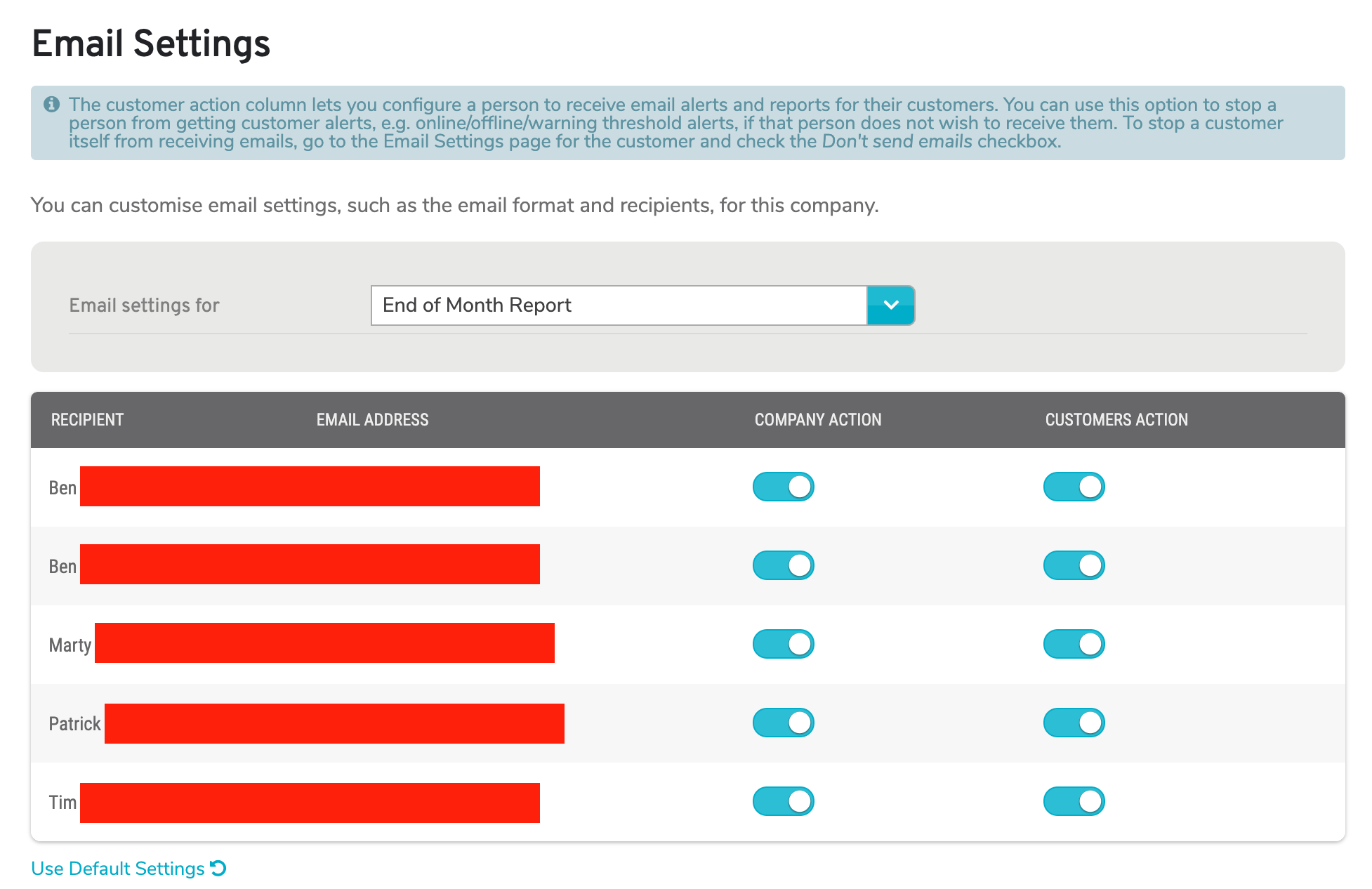 Email Settings - Mako Networks Documentation