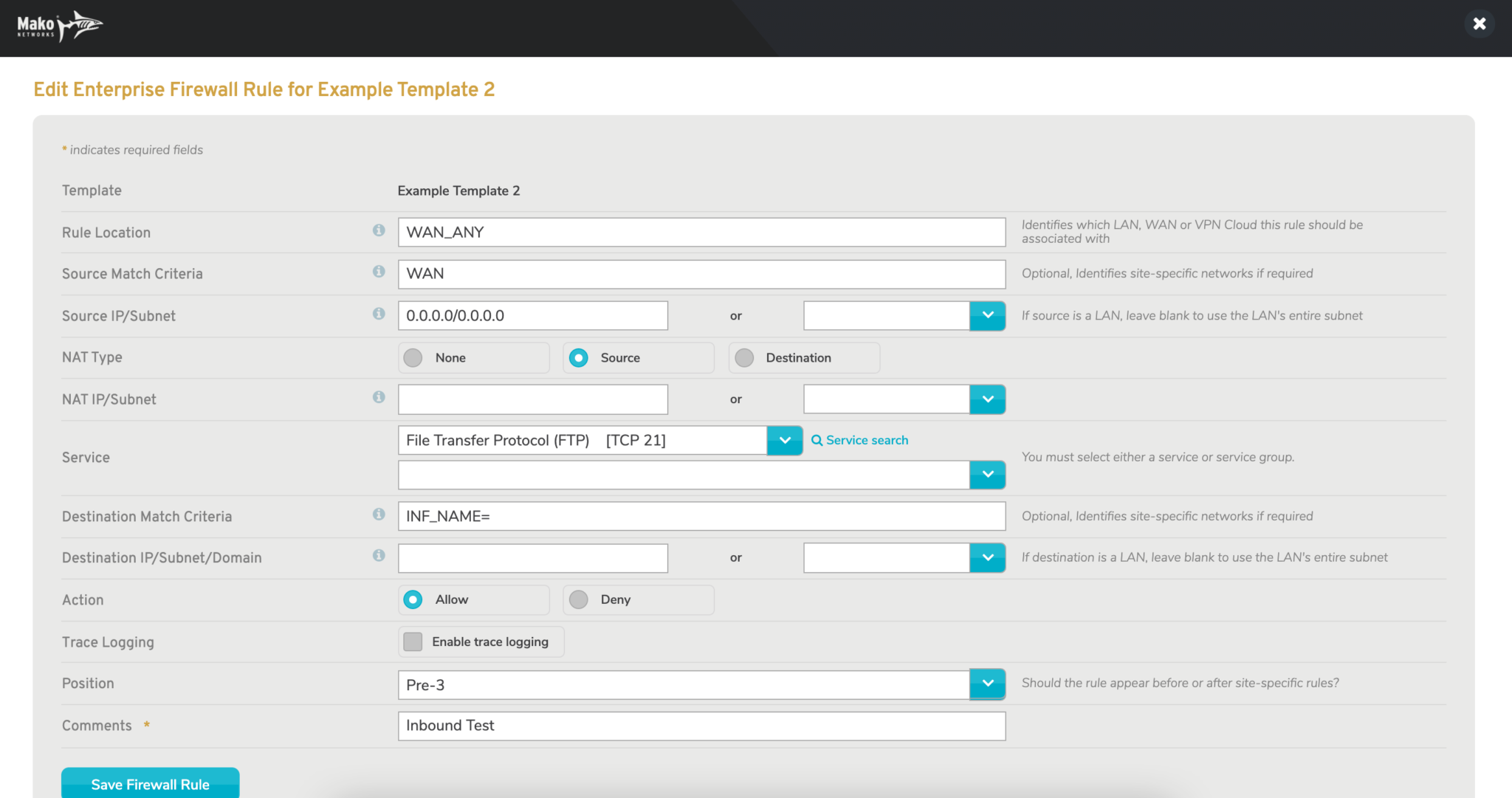 Firewall - Mako Networks Documentation