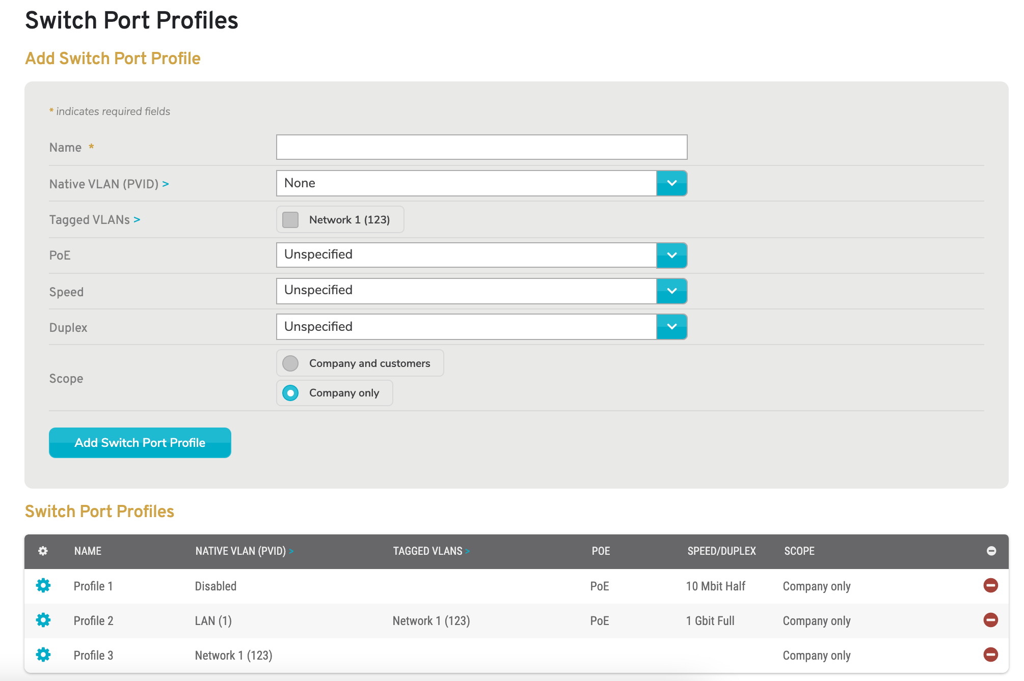 Switch Port Profiles - Mako Networks Documentation