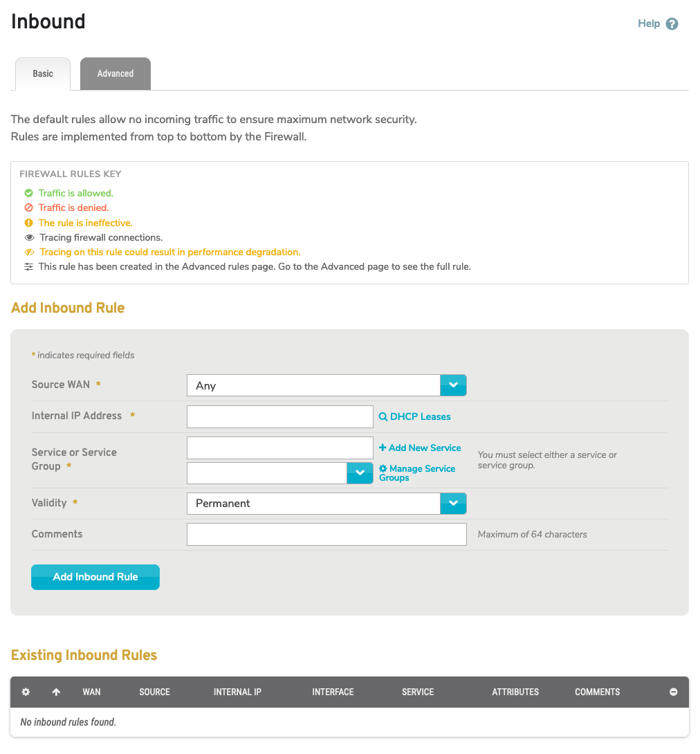 Inbound Rules - Mako Networks Documentation
