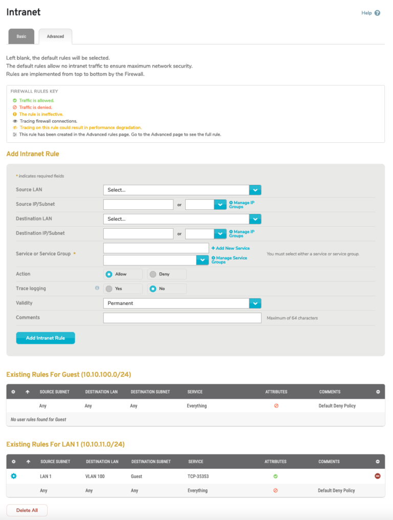 Intranet Rules - Mako Networks Documentation
