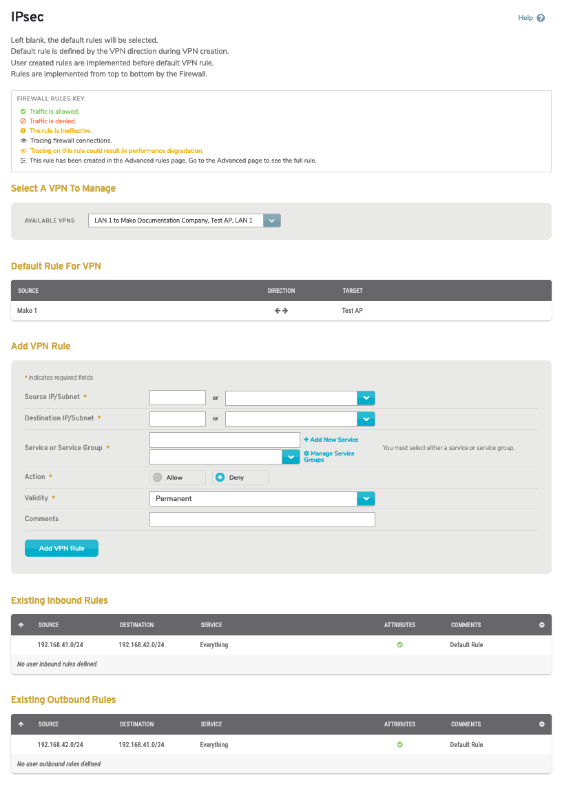 IPsec Rules - Mako Networks Documentation