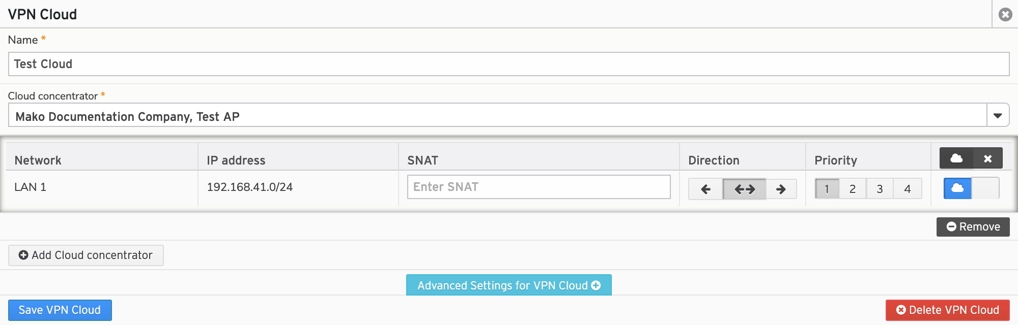 VPN Cloud - Mako Networks Documentation