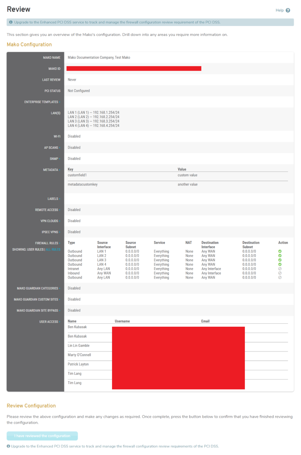 Review - Mako Networks Documentation