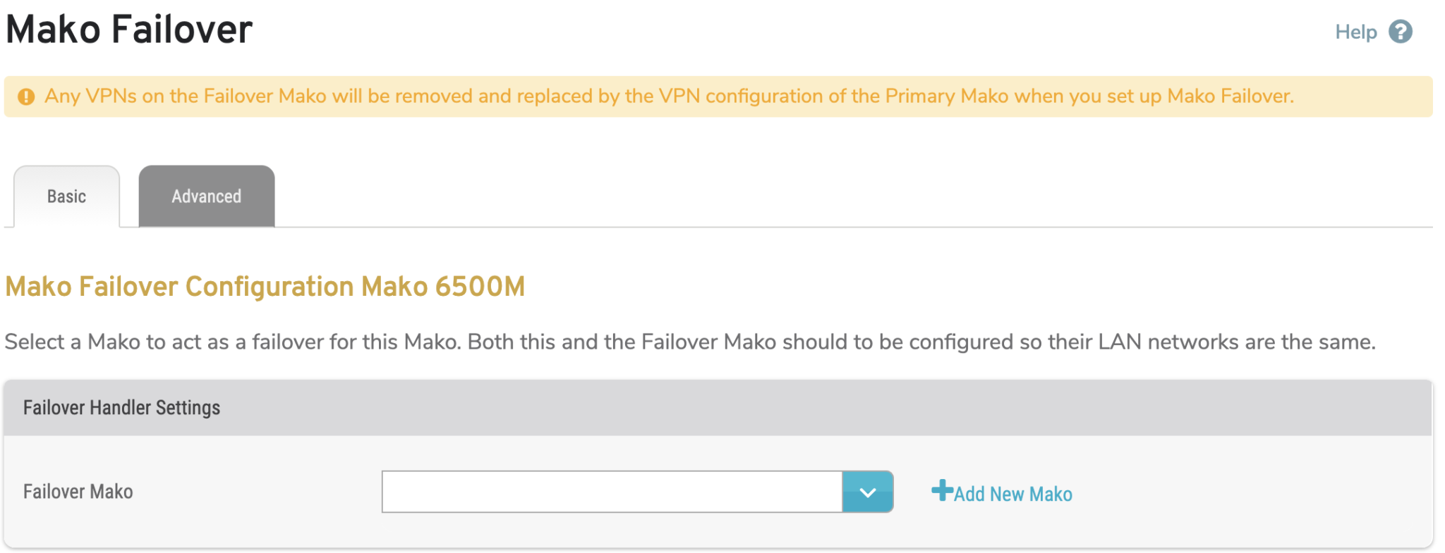 Mako Failover - Mako Networks Documentation