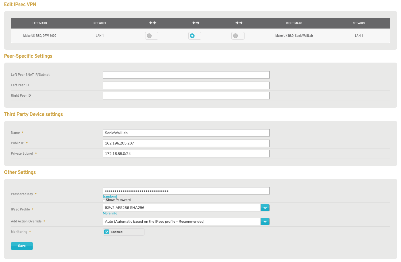 IPsec - Mako Networks Documentation