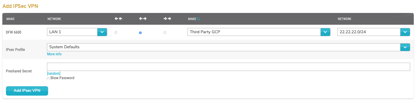 IPsec - Mako Networks Documentation