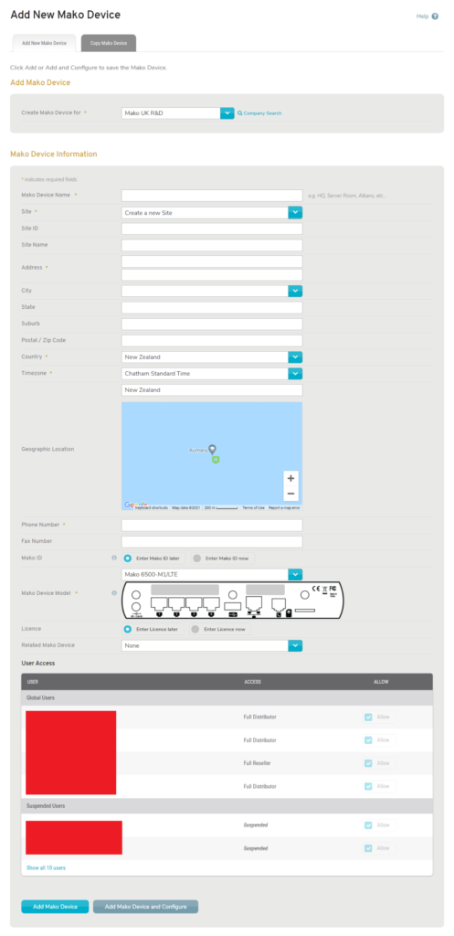 Add New Mako Device Mako Networks Documentation