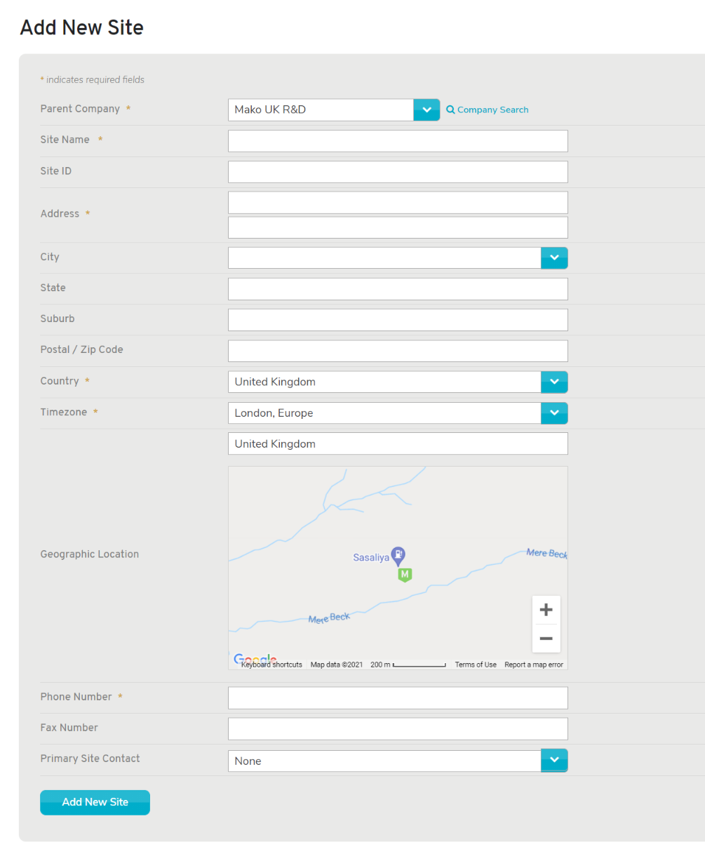 Add New Site - Mako Networks Documentation