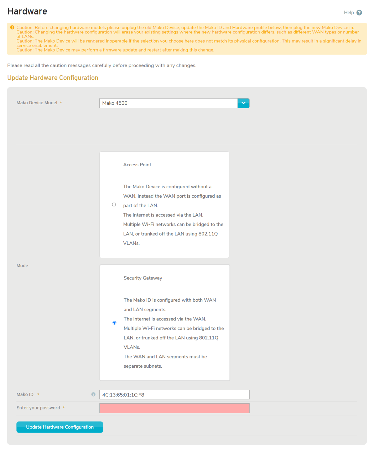 Hardware - Mako Networks Documentation