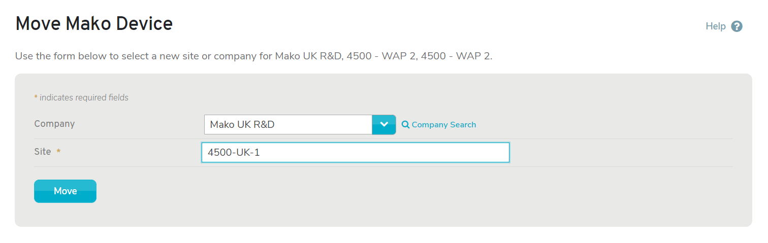 Move Mako Device - Mako Networks Documentation