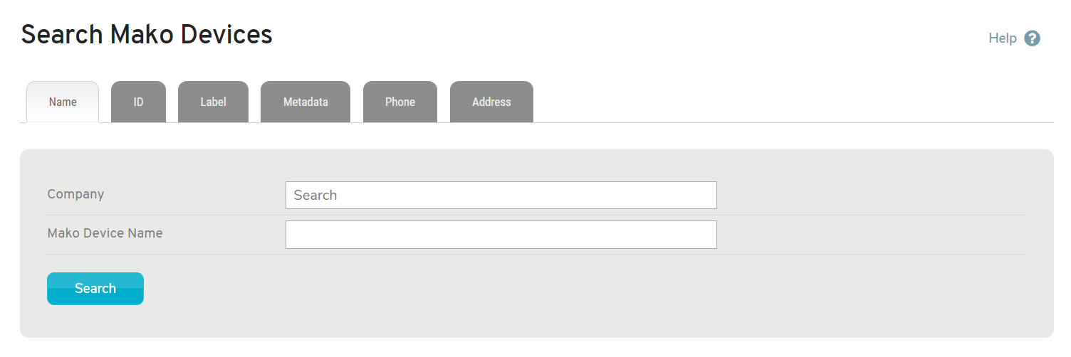 Search Mako Devices - Mako Networks Documentation